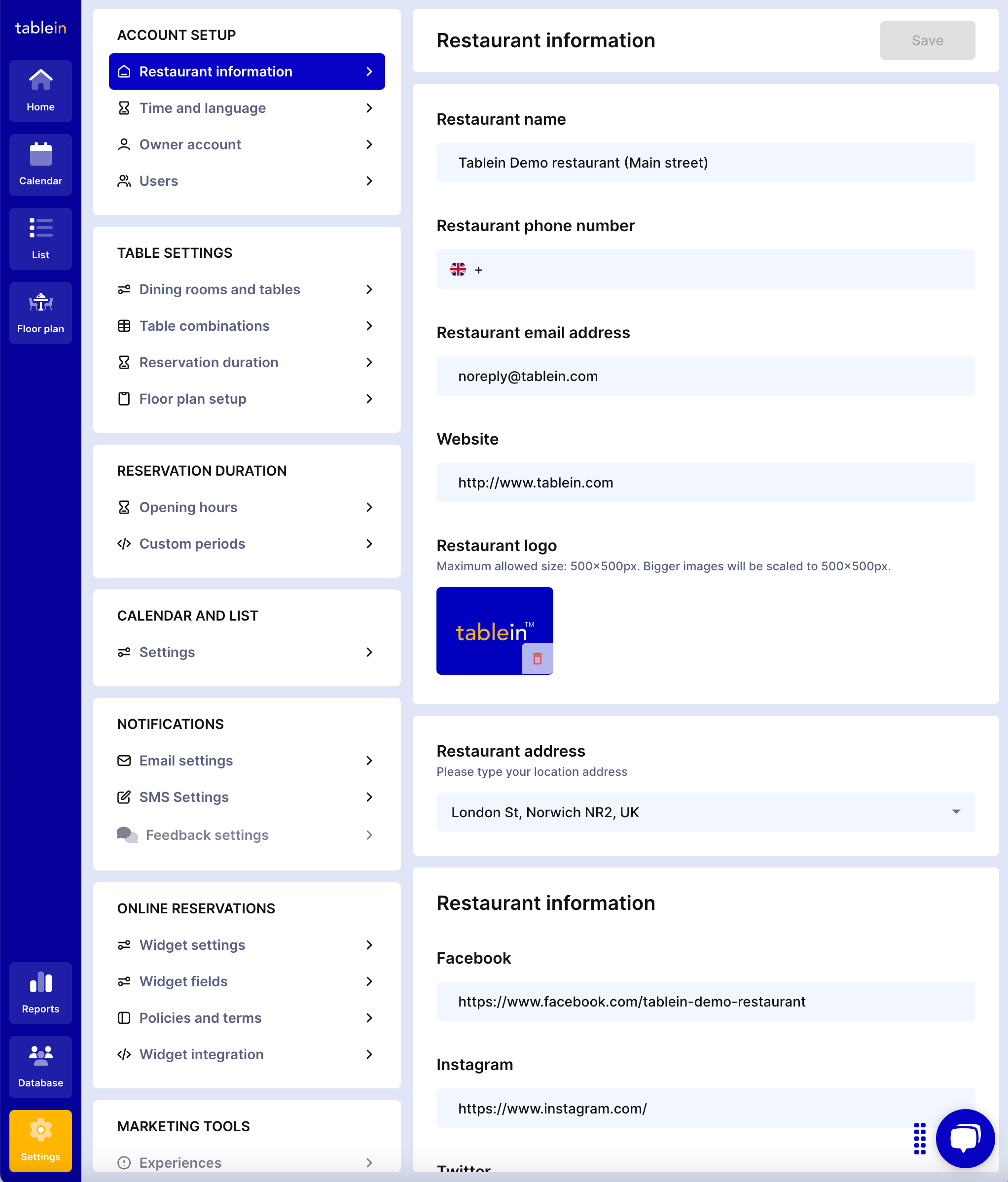 Table Booking System For Small Restaurants (recommended) | Tablein
